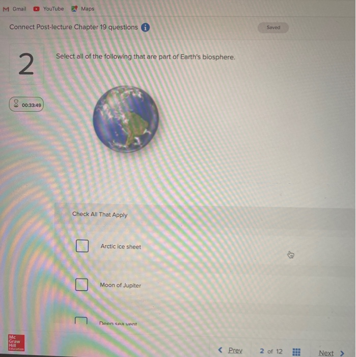 Solved M Gmail YouTube Maps Connect Post-lecture Chapter 19 | Chegg.com