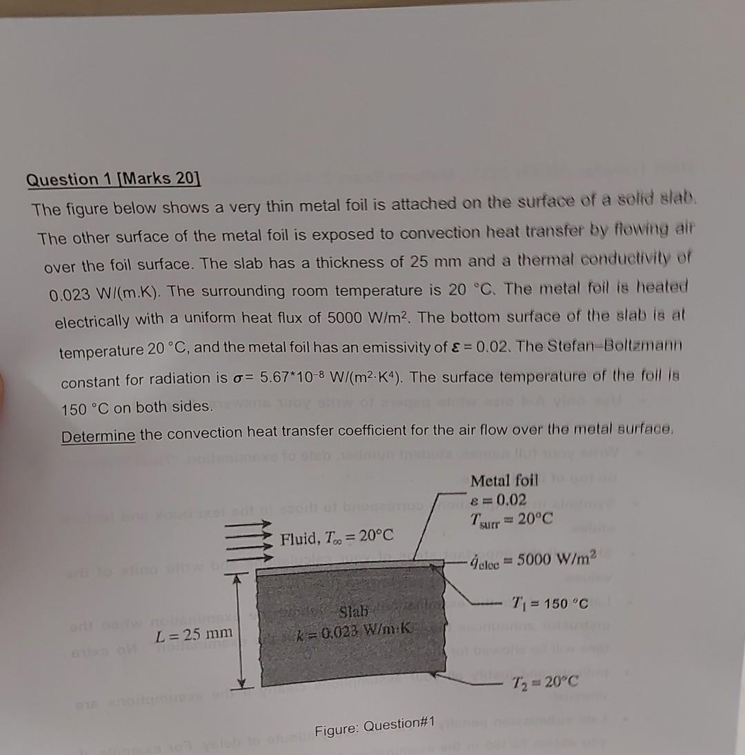 Solved Question 1 [Marks 20] The figure below shows a very | Chegg.com