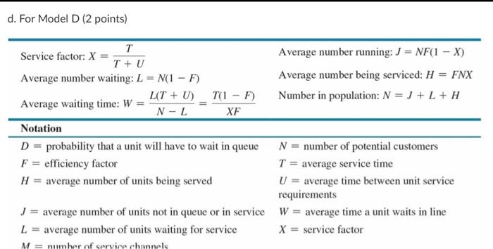 Prepare an MS Excel file to demonstrate how Model A, | Chegg.com