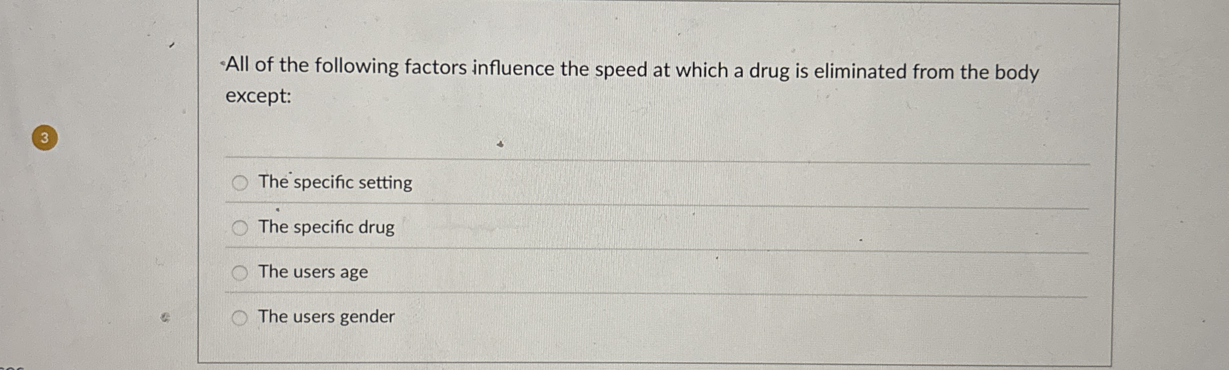 Solved -All of the following factors influence the speed at | Chegg.com