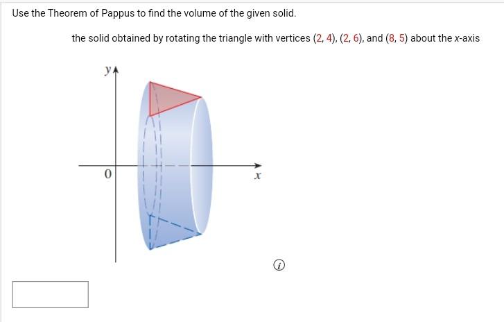 Solved Use the Theorem of Pappus to find the volume of the | Chegg.com