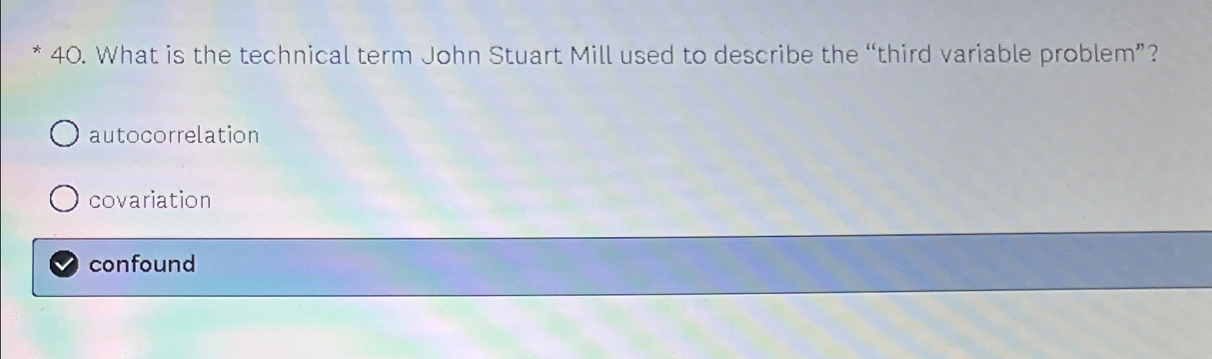 Solved What is the technical term John Stuart Mill used to | Chegg.com