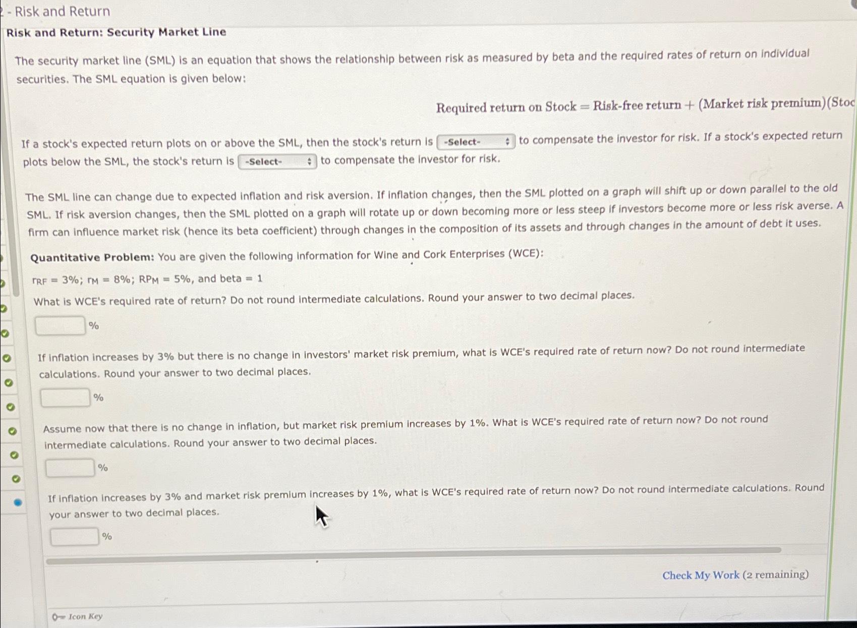 Solved Risk and ReturnRisk and Return: Security Market | Chegg.com