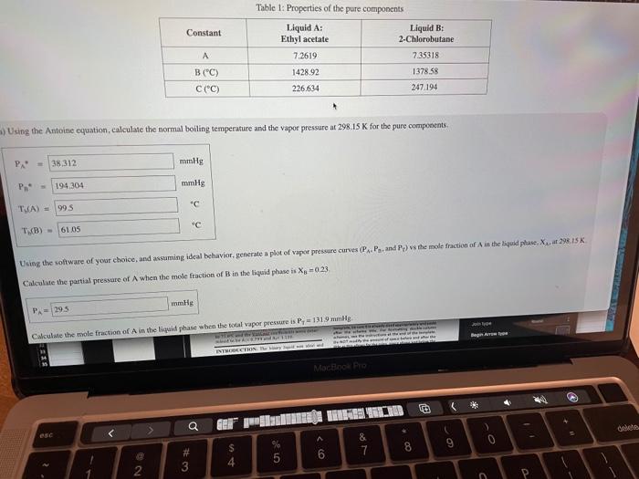 Solved Assuming ideal behavior, consider a mixture with | Chegg.com