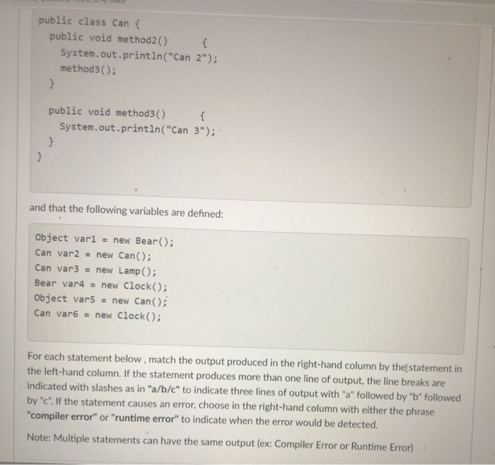 Solved Consider the following classes: public class Clock | Chegg.com
