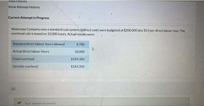Solved Show Attempt History Current Attempt in Progress | Chegg.com