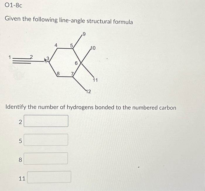 Solved Given the following line-angle structural formula | Chegg.com