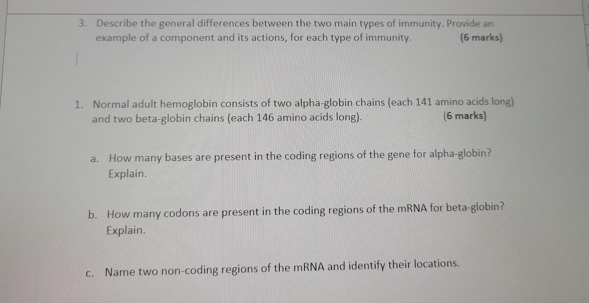 Solved 3. Describe the general differences between the two | Chegg.com