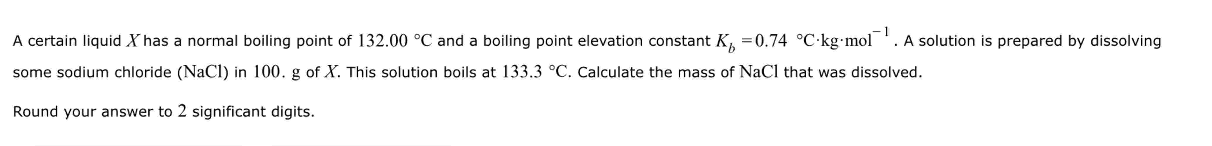 Solved A certain liquid x ﻿has a normal boiling point | Chegg.com