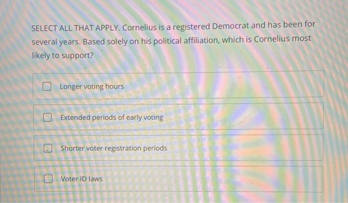 Solved When people do not participate in elections, they | Chegg.com