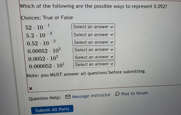 Solved select if it is true or false which of the following | Chegg.com