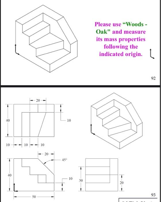 Solved Please build all 3 parts in solidworks program using | Chegg.com