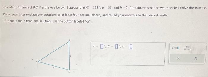 Solved Consider a triangle ABC like the one below. Suppose | Chegg.com