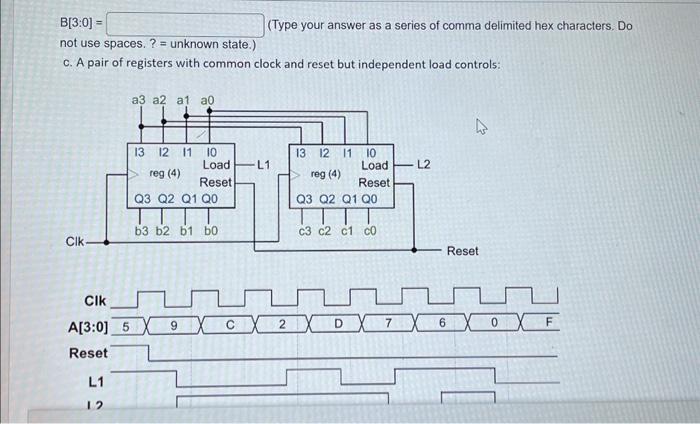 Solved Draw timing diagrams for the three register | Chegg.com