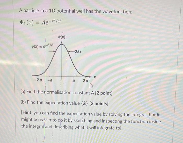 Solved A particle in a 1D potential well has the | Chegg.com