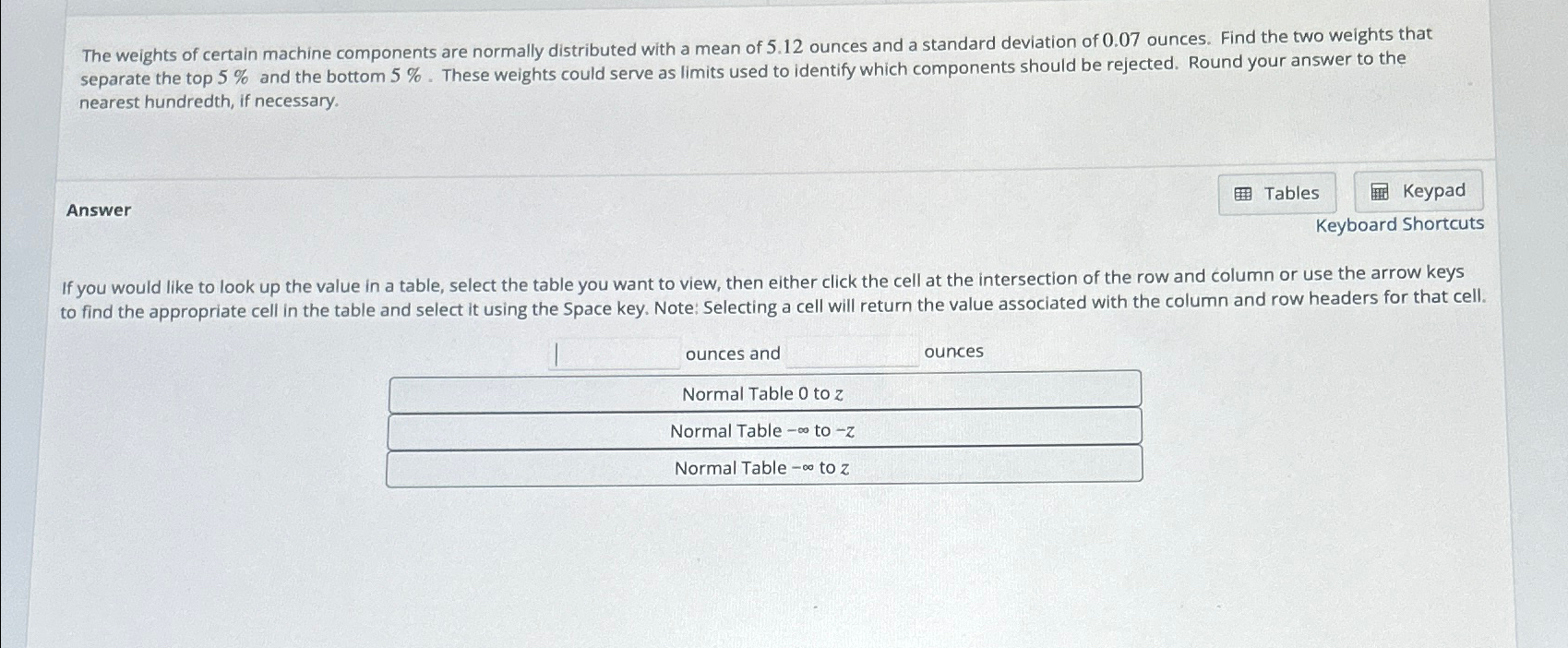 Solved The weights of certain machine components are | Chegg.com