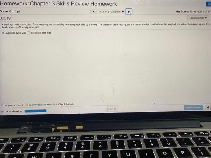 Solved SU Homework: Chapter 3 Skills Review Homework 11 of | Chegg.com