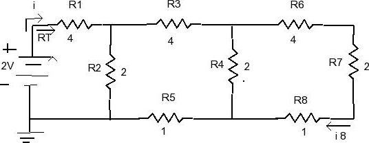 Solved For the ladder network:a. Determine Rt.b. Calculate | Chegg.com