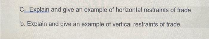 Solved C- Explain and give an example of horizontal | Chegg.com