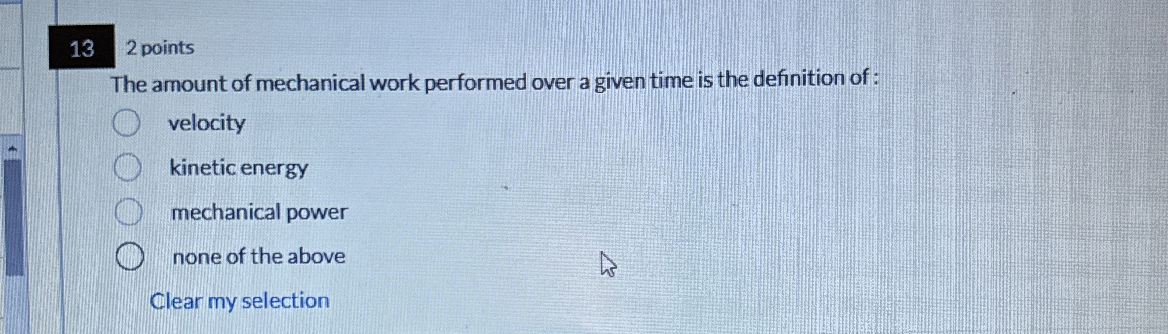 Solved 132 ﻿pointsThe amount of mechanical work performed | Chegg.com