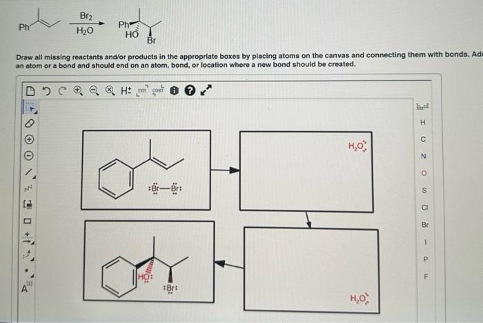 Solved Draw all missing reactants and/or products in the | Chegg.com