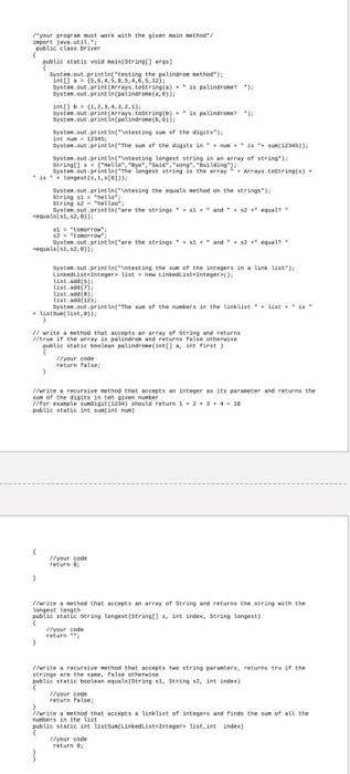 Solved Objective Practice Recursive Programming Problem In