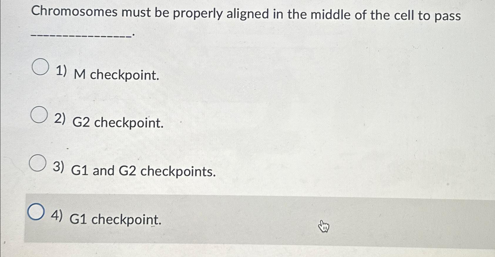 Solved Chromosomes must be properly aligned in the middle of | Chegg.com