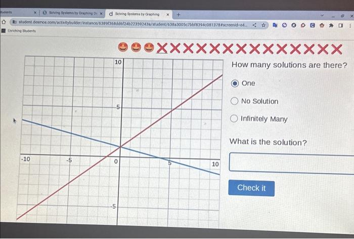 Solved How many solutions are there? One No Solution | Chegg.com