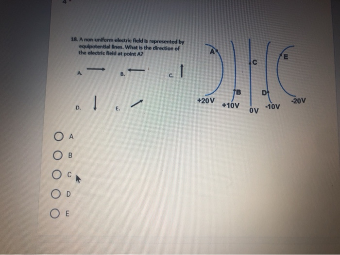 Solved 1. Which of the following represents the electric | Chegg.com