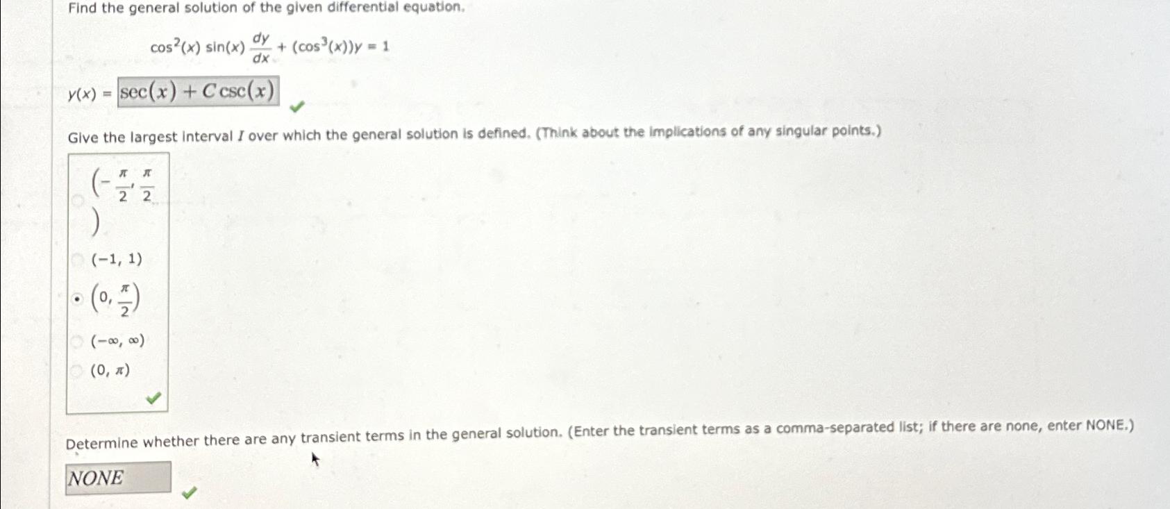 Solved Find the general solution of the given differential | Chegg.com