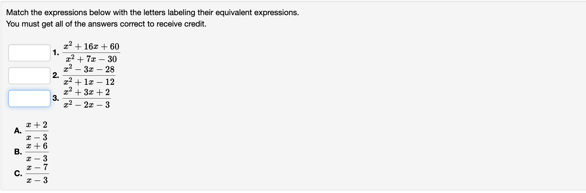 Solved Match the expressions below with the letters labeling | Chegg.com