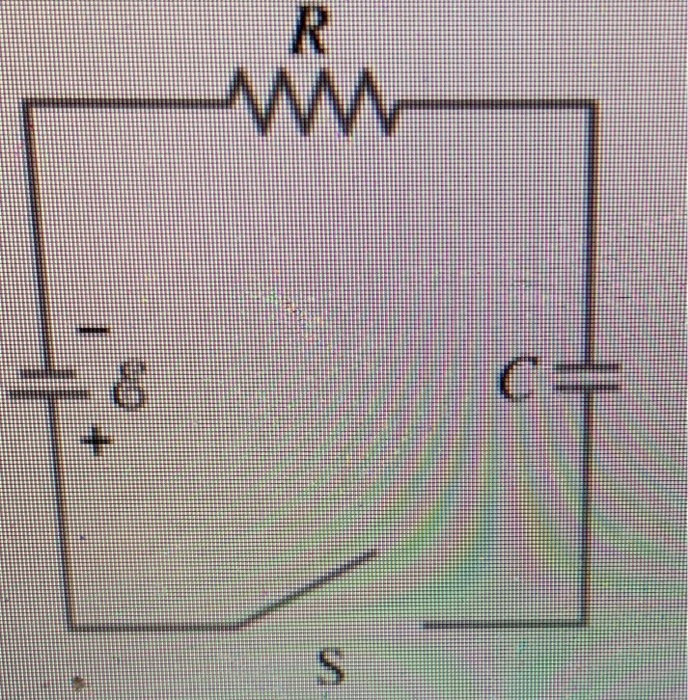 Solved A charging RC current consist of a resistor a | Chegg.com