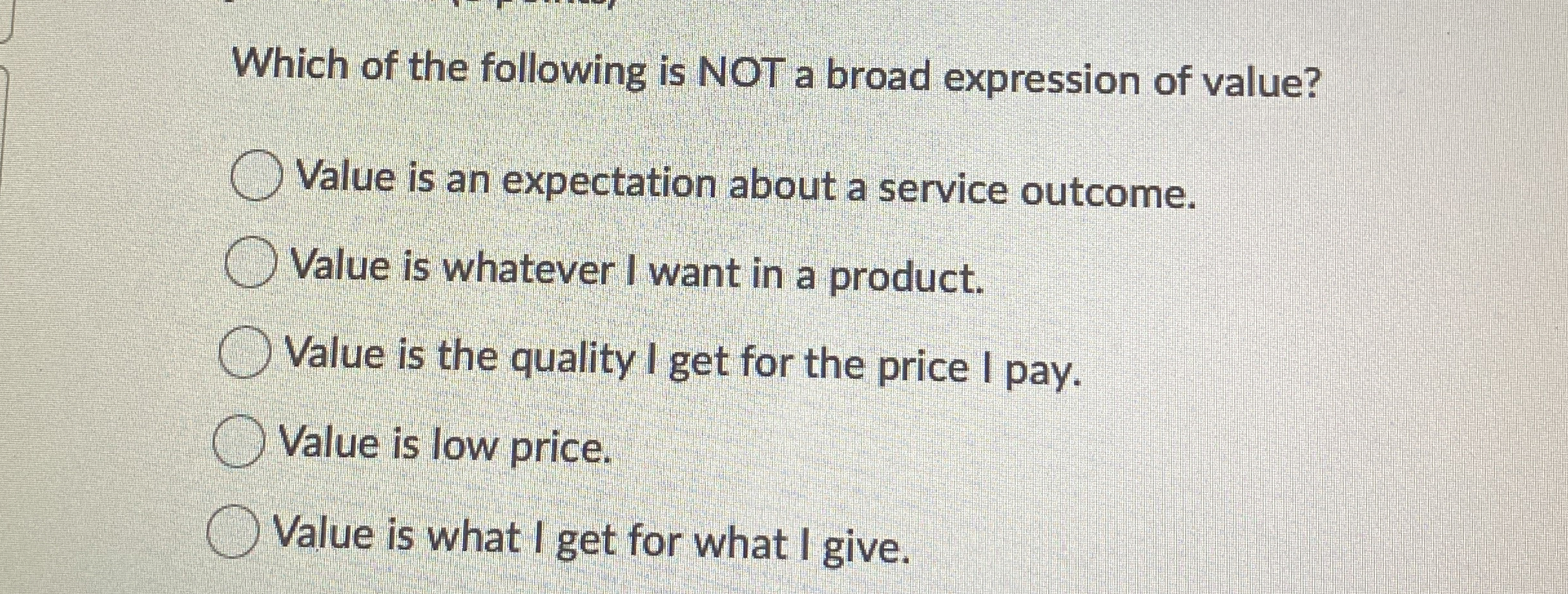 Solved Which of the following is NOT a broad expression of | Chegg.com