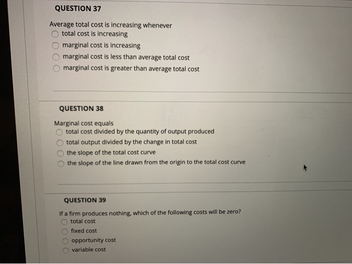 Solved QUESTION 40 A production function is a relationship | Chegg.com