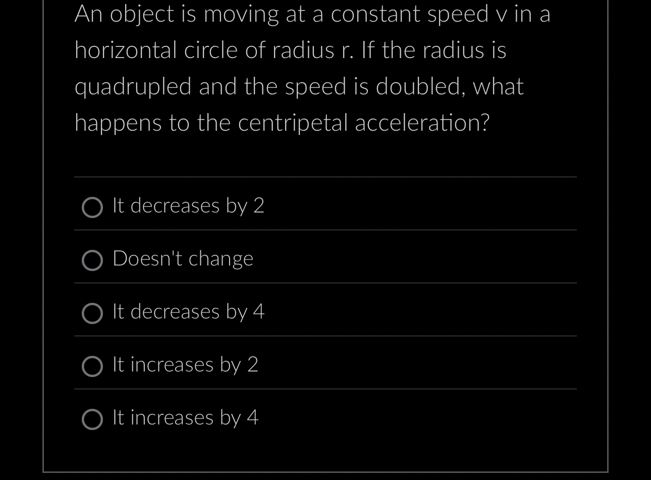 Solved An object is moving at a constant speed v ﻿in a | Chegg.com