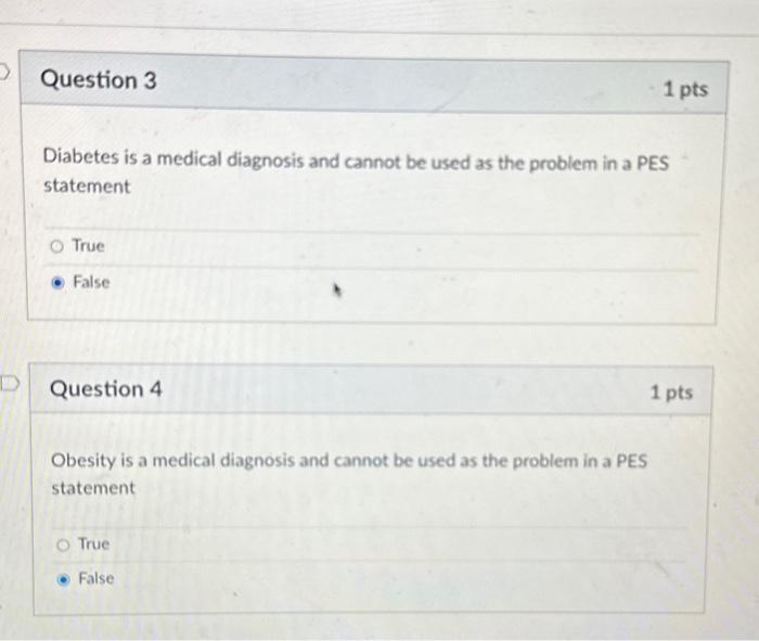 Solved Diabetes is a medical diagnosis and cannot be used as | Chegg.com