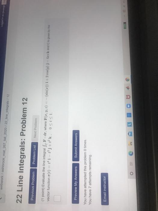 webwork ashbrook_mat_267_fall_2020 | Chegg.com