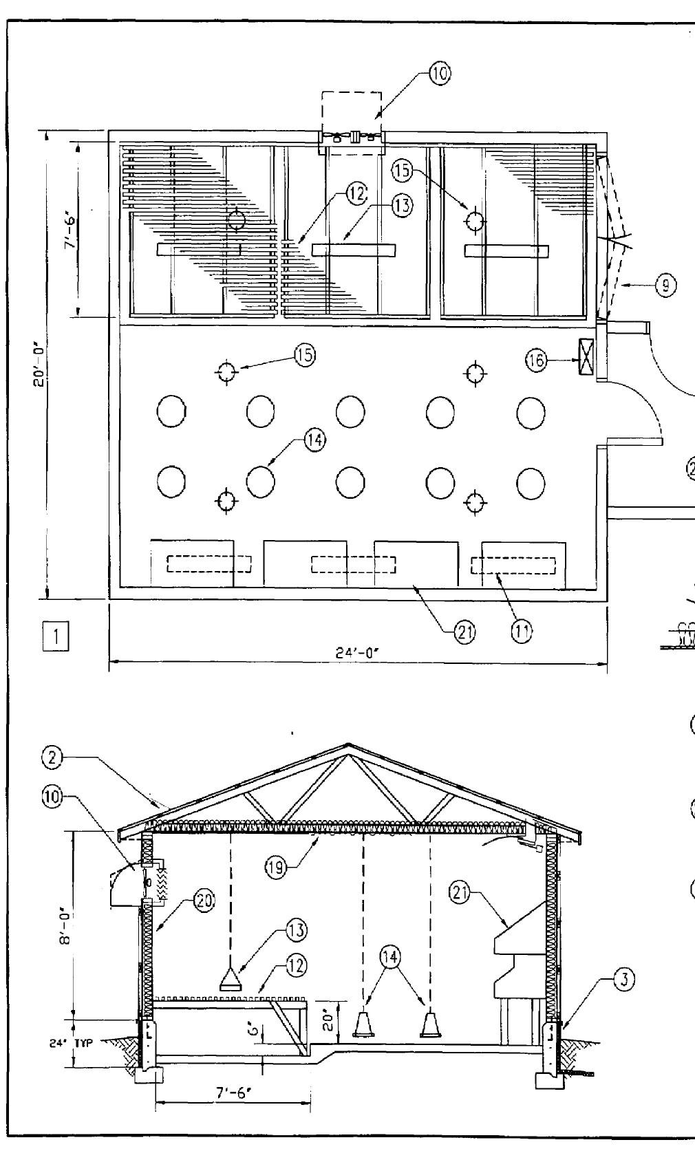 A sample plan for livestock building is provided in | Chegg.com