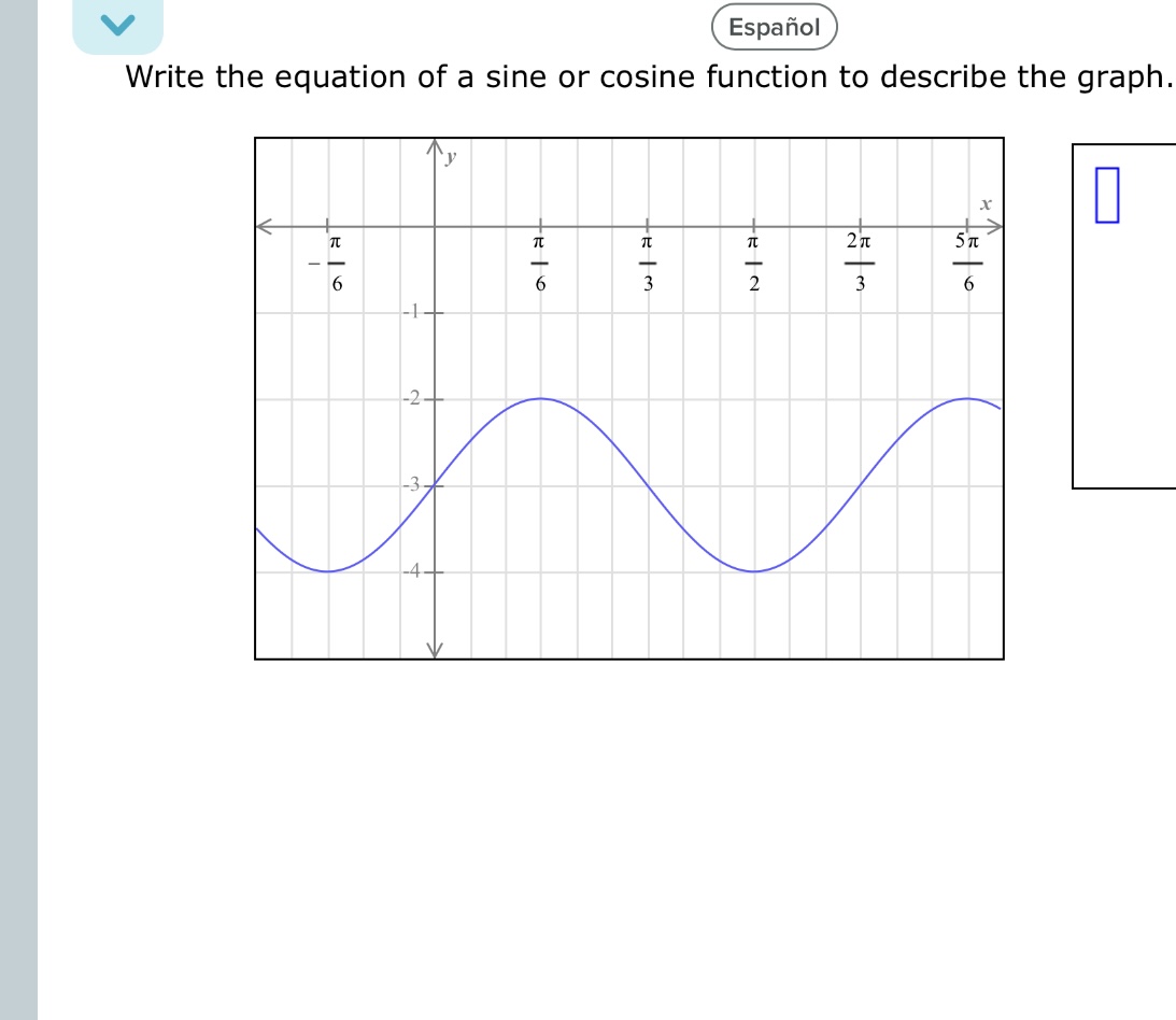 Solved write the equation of a sine or cosine function to | Chegg.com