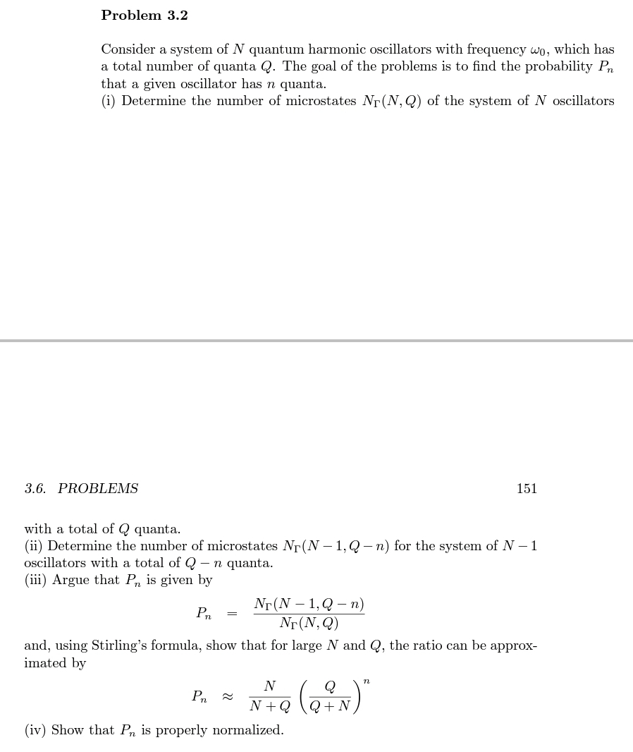 Solved Problem 3.2Consider a system of N quantum harmonic | Chegg.com Solved Problem 3.2Consider a system of N quantum harmonic | Chegg.com
