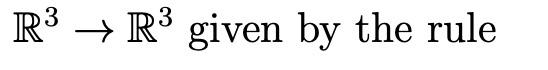 Solved R3 → R3 given by the rule (E) [x2 + 2y27 X + z = х | Chegg.com