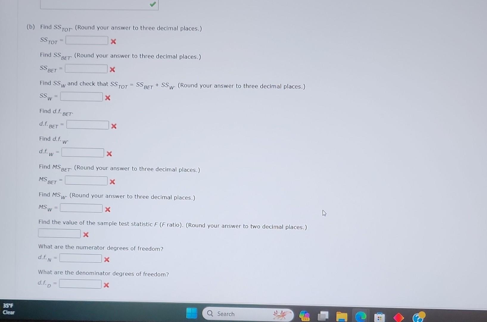 Solved 4/100 Submissions Used(b) Find STor (Round your | Chegg.com