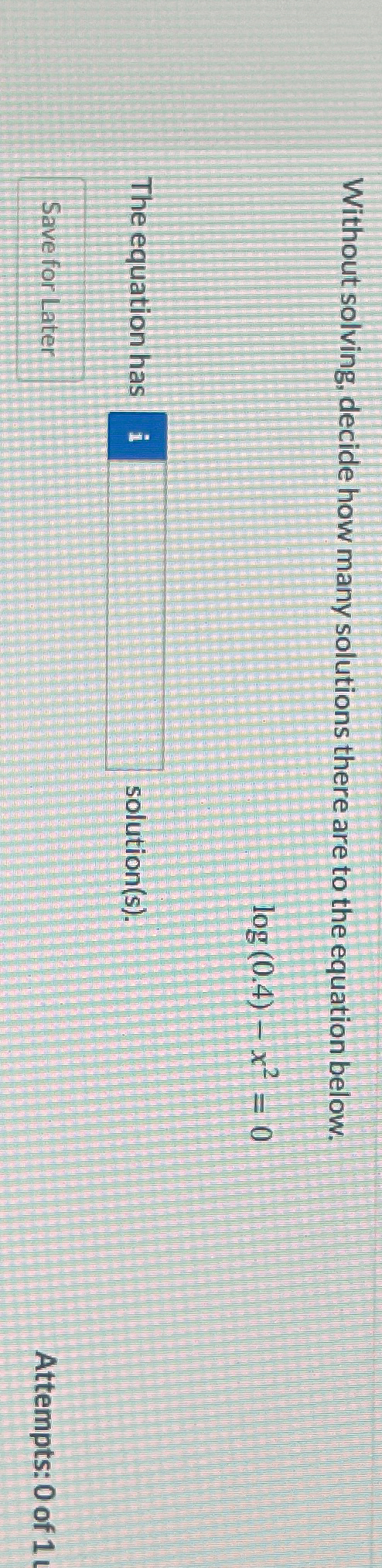 Solved Without solving, decide how many solutions there are | Chegg.com