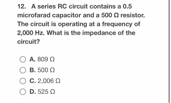Solved 4. A series RLC circuit contains an inductor with a | Chegg.com