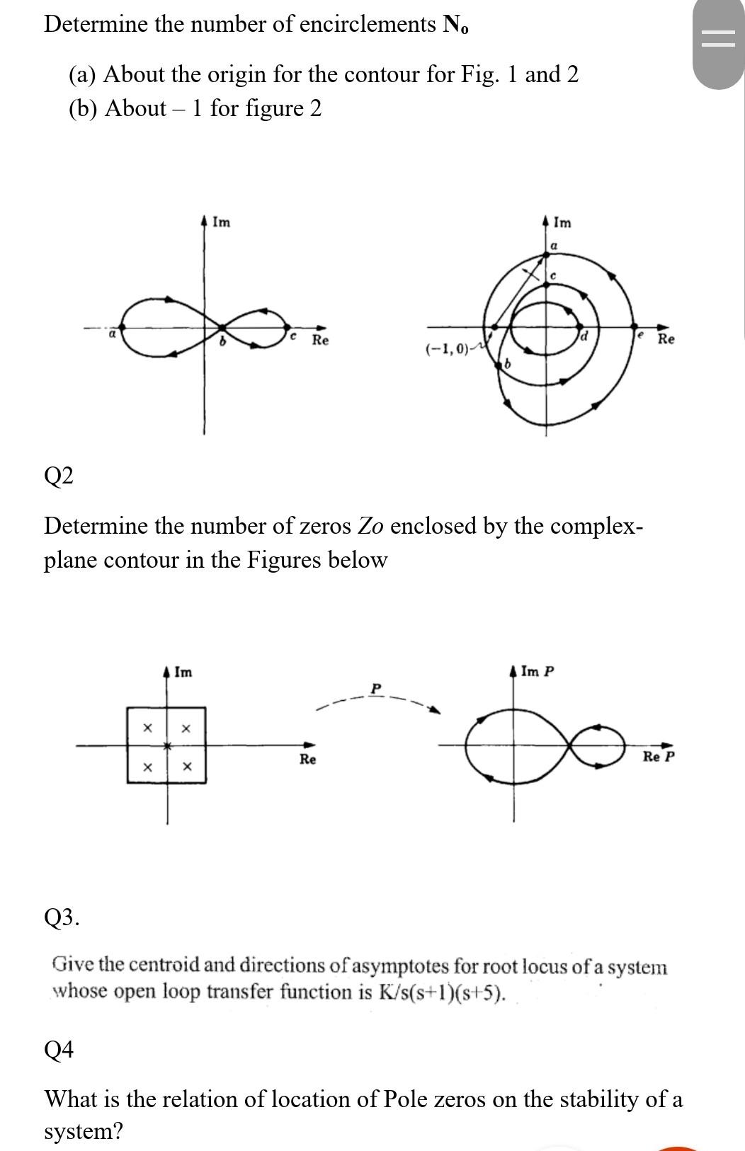 Solved Determine the number of encirclements N0 (a) About | Chegg.com