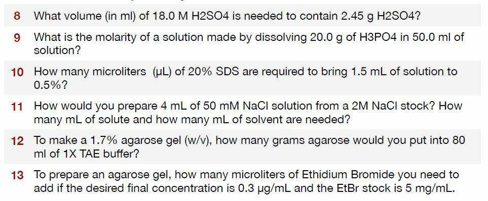 Solved 1 How would you prepare 30 mL of a 5mg/mL antibiotic | Chegg.com