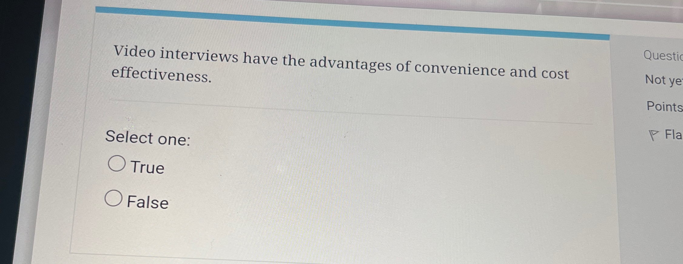 Solved Video interviews have the advantages of convenience | Chegg.com
