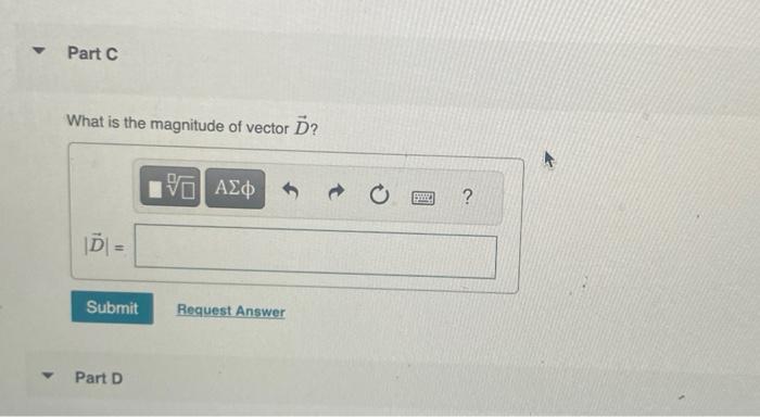 Solved Suppose D=A−B where vector A has components | Chegg.com