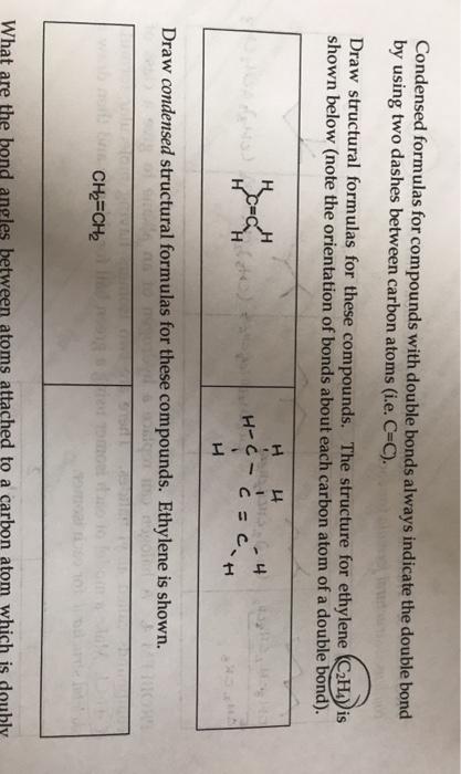 Solved Draw condensed structural formulas for these | Chegg.com