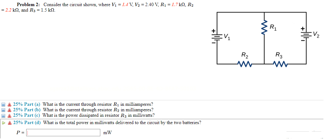 Solved Problem 2: Consider the circuit shown, where | Chegg.com